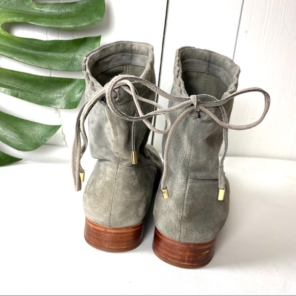 Clarks | Shoes | Clarke Suede Scrunchie Drawstring Ankle Boot | Poshmark